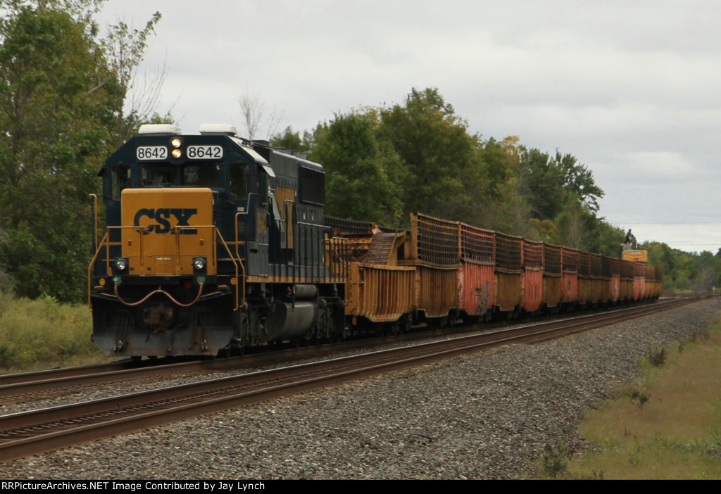 CSX 8642 Tie Train